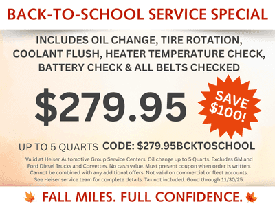 Auto Service & Parts Specials | Heiser Chevrolet of West Allis