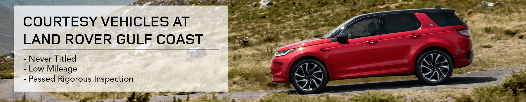 Courtesy Vehicle Inventory | Land Rover Gulf Coast