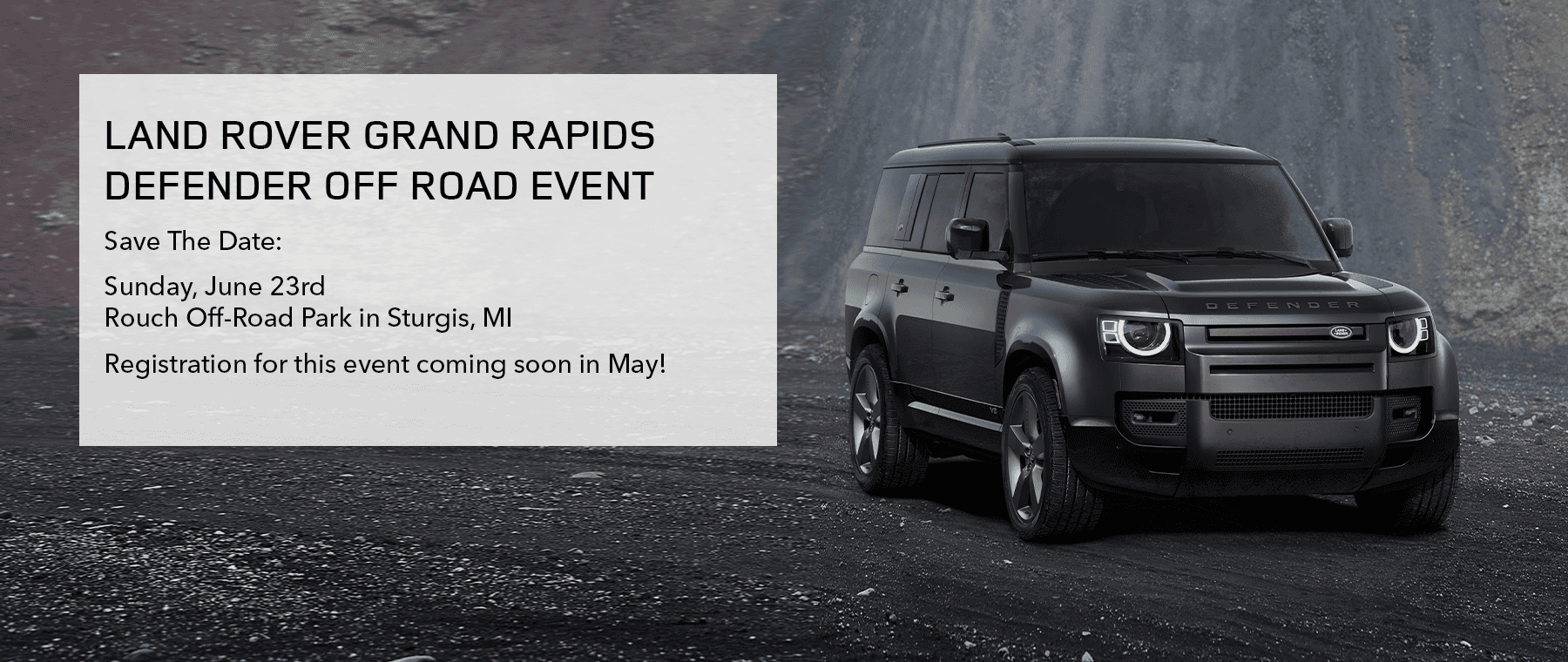 Defender Off-Road Event Confirmation | Land Rover Grand Rapids