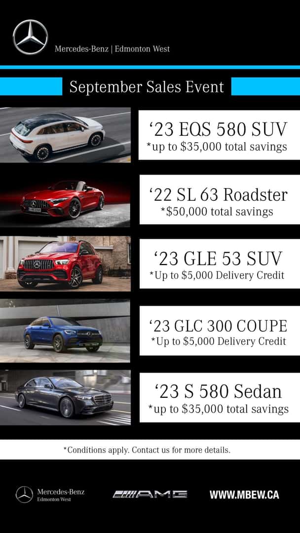 New Mercedes-Benz Special Deals | Mercedes-Benz Edmonton West Ltd