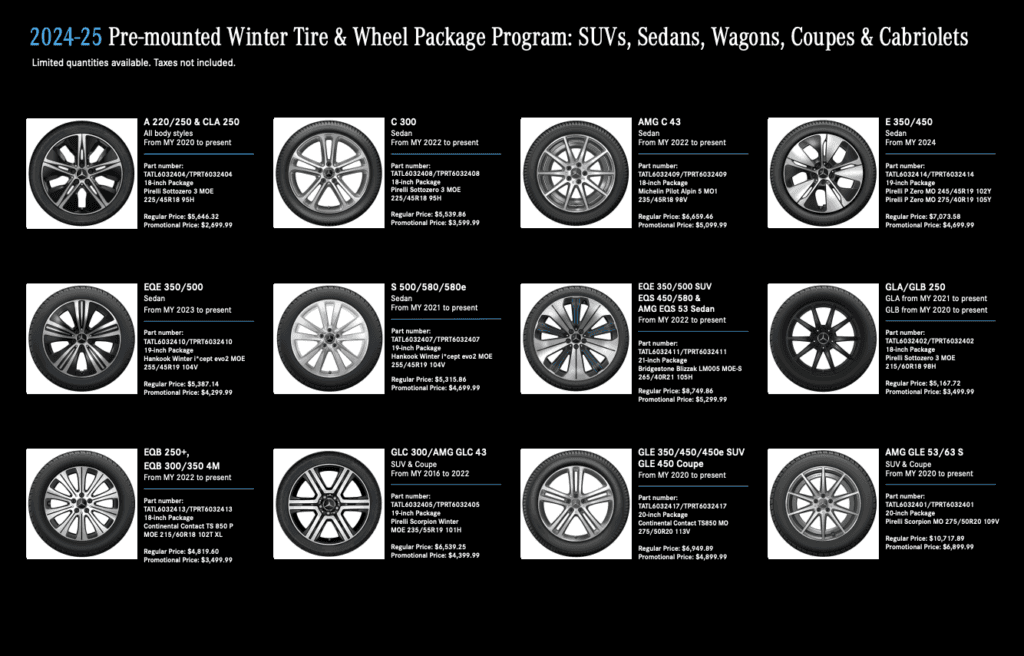 Tire Package Offers | Mercedes-Benz Maple | Mercedes-Benz Maple