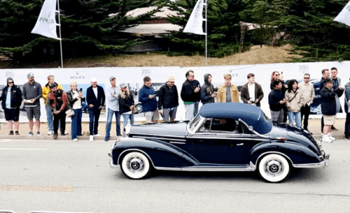 Mercedes-Benz Arizona Dealer Principal Todd Blue Showing Classic Car at ...