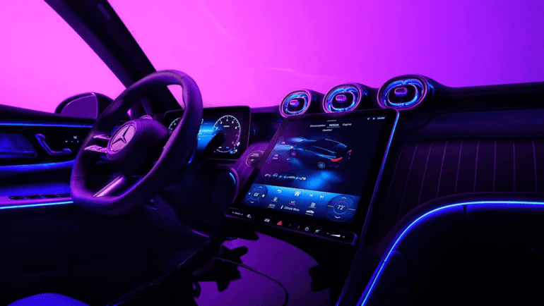 Ambient Lighting in the Mercedes-Benz S-Class Sedan Makes it Easy to ...