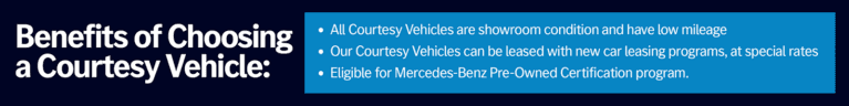 Courtesy Loaner Mercedes-Benz Vehicles - SA Mercedes-Benz