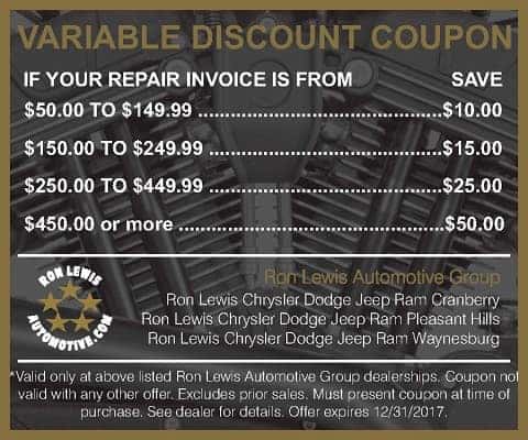 Auto Service Specials Pittsburgh | Ron Lewis Automotive Group